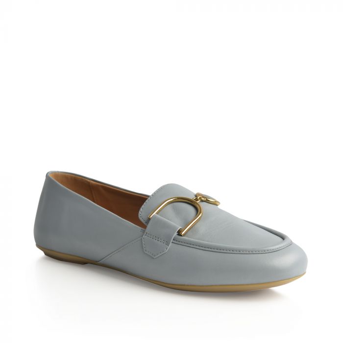 Green Cross Geox 52498 Flat Apron Stitched Trim Loafer